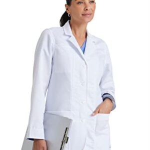 BARCO Grey's Anatomy Women's 2 Piece Long Sleeve 30" Lab Coat White XL