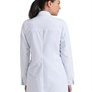 BARCO Grey's Anatomy Women's 2 Piece Long Sleeve 30" Lab Coat White XL