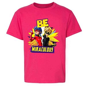 pop threads miraculous ladybug cat noir merch be miraculous baby toddler kids girl boy t-shirt pink 5