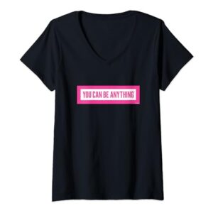 Barbie You Can Be Anything V-Neck T-Shirt