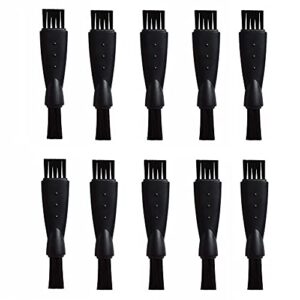 10pcs mens electric shaver cleaning brush hair remover shaving razor brush replacement brushes - black