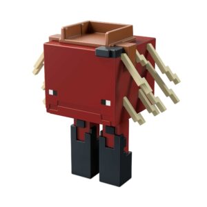 Mattel Minecraft Craft-A-Block Strider Figure, Authentic Pixelated Video-Game Characters, Action Toy to Create, Explore and Survive, Collectible Gift for Fans Age 6 Years and Older