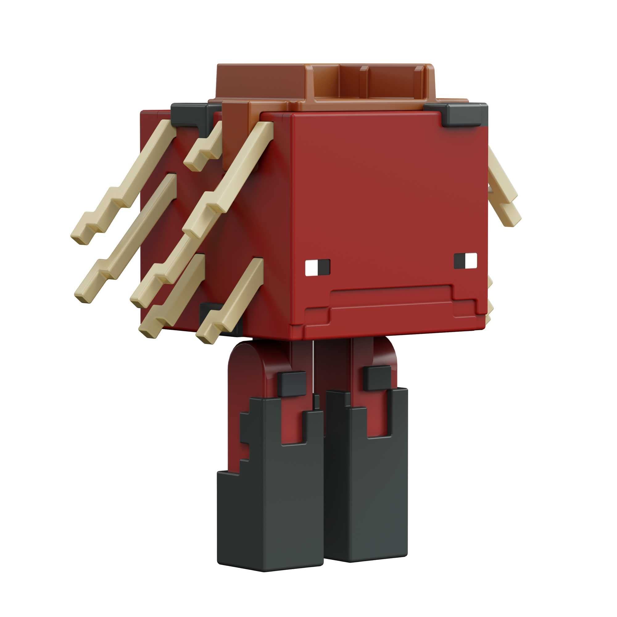 Mattel Minecraft Craft-A-Block Strider Figure, Authentic Pixelated Video-Game Characters, Action Toy to Create, Explore and Survive, Collectible Gift for Fans Age 6 Years and Older