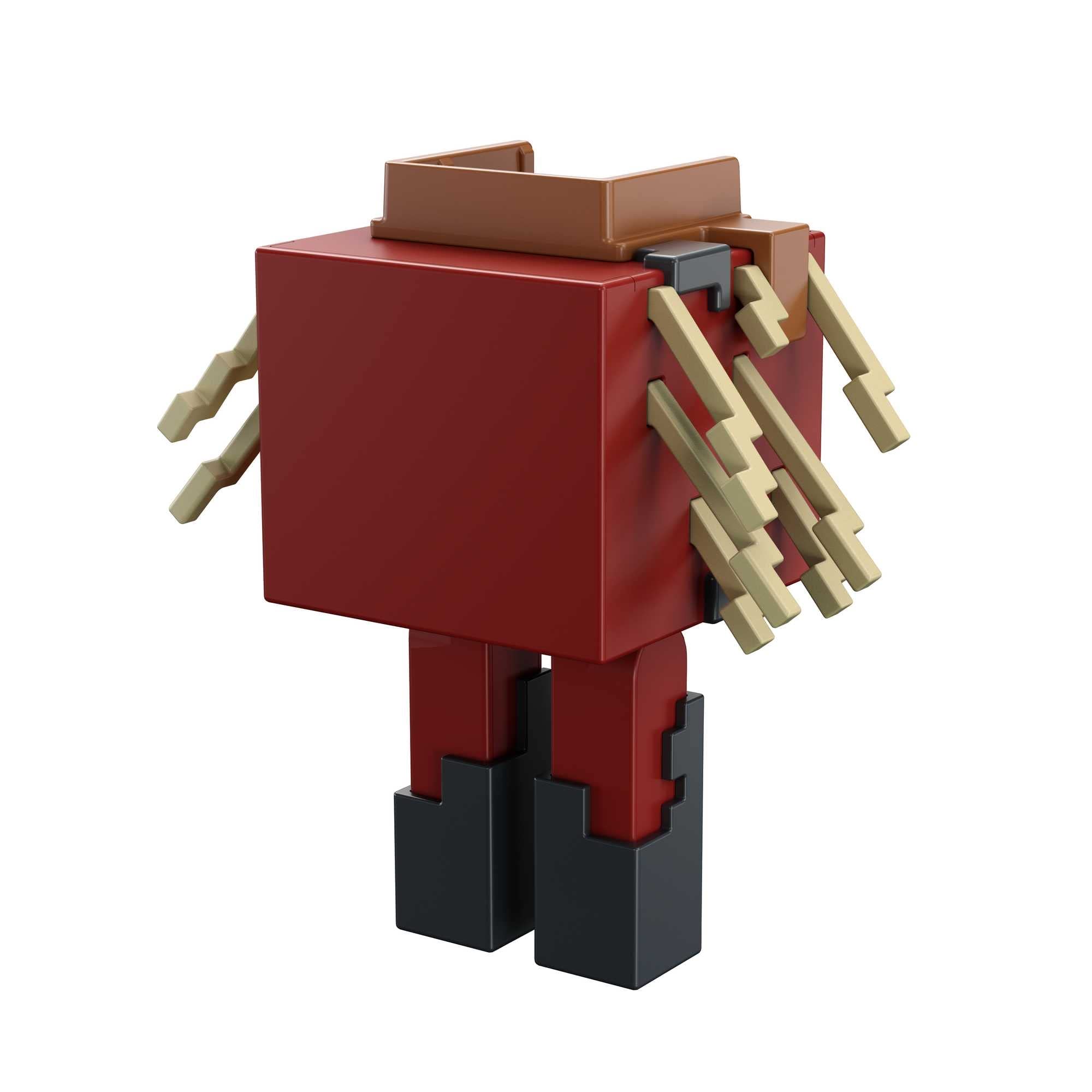 Mattel Minecraft Craft-A-Block Strider Figure, Authentic Pixelated Video-Game Characters, Action Toy to Create, Explore and Survive, Collectible Gift for Fans Age 6 Years and Older