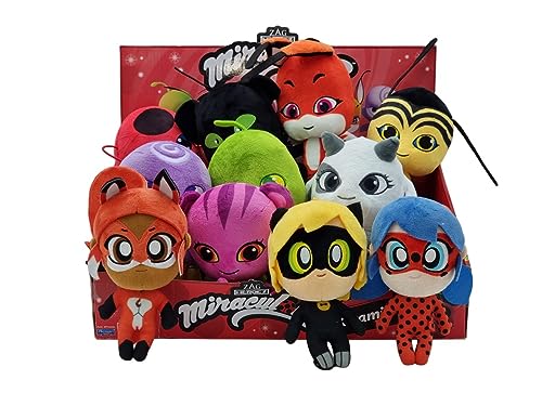 Miraculous Kwami Wayzz Plush Toy from Tales of Ladybug and Cat Noir | 15cm Wayzz Soft Toy | Super Soft and Cuddly Toys Bring Their Favourite TV Show to Life | Bandai