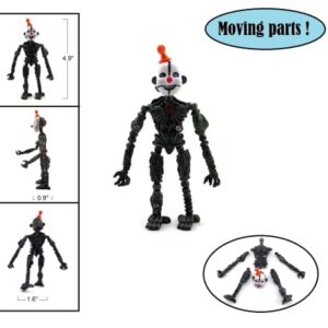 Toysvill FNAF Action Figures Sister Location (Set of 5 pcs), More Than 5 inches [Funtime Freddy Bear, Circus Baby, Ennard, Ballora, Funtime Foxy], Fun Action Simulator