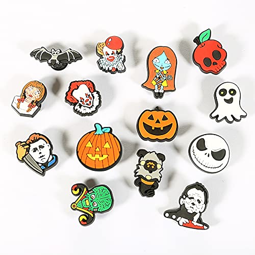 Horror Croc Halloween Shoe Charms Fit for Clog Sandals Decoration for Girl Boy Teens Women Men Adult Gifts