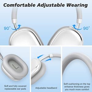 Srhythm NiceComfort 95 Hybrid Noise Cancelling Headphones,Wireless Bluetooth Headset with Transparency Mode,HD Sound