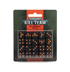 games workshop warhammer 40,000: kill team ork kommandos dice set