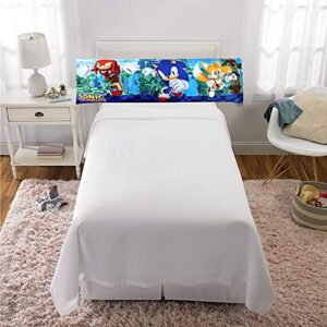 Sonic The Hedgehog Bedding Super Soft Microfiber Zippered Body Pillow Cover, 54 in x 20 in, (Official Sega Sonic Product) Anime