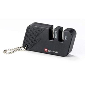 wusthof keychain picnic sharpener (black)