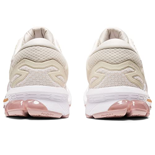 ASICS Women's GT-1000 10 Running Shoes, 8.5, Cream/Watershed Rose