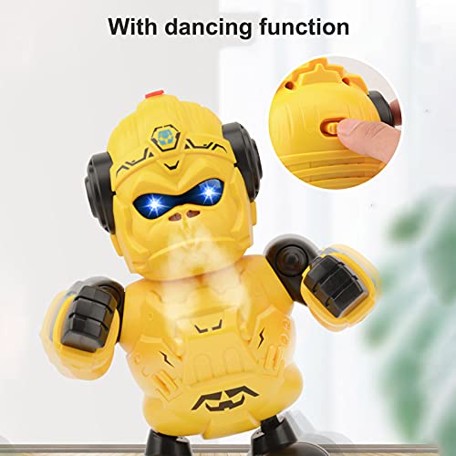 Zerodis Kids Robot Toys, Boys Robot Toys Gorilla Shaped Mist Spraying Kids Robots Gifts with Lights Sounds for Kid 3-8 Year Birthday Gift Present(Yellow)