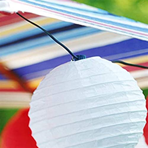 Lantern 30 Pcs 4 inch-12 inch White Paper Lantern Chinese Lanterne Papier Lampion Wedding Party Halloween Christmas Event Hanging Decor (Color : White)