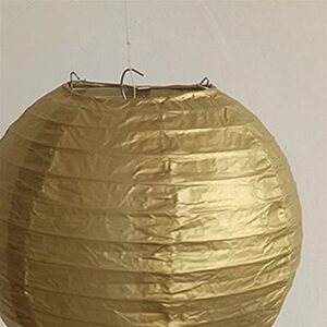 YXYX Chinese Lanterns 2021 Decorative Party Paper Lanterns 20 Pcs Gold White Black Round Japanese/Chinese Lantern Lanterne Papier for Wedding Outdoor Ceiling Decoration