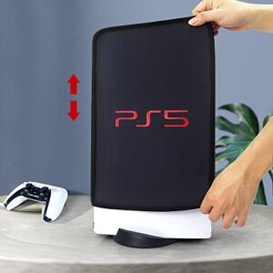 pS5 Case Cover Dust Proof Cover for PlaySATOION 5 Game Console Protector Anti Scratch Washable Dust Cover Sleeve for PS5 Accessories Digital Edition & Disc Edition (Navy Blue)