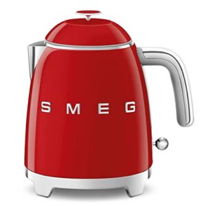 smeg red 50's retro style electric mini kettle