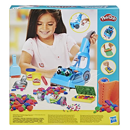 Play-Doh Zoom Vacuum and Cleanup Toy, Kids Cleaner with 5 Cans