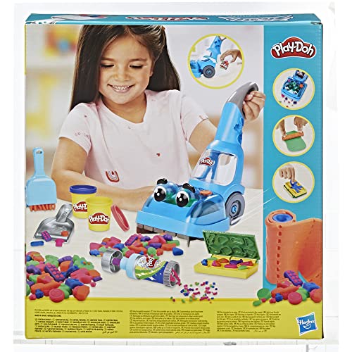 Play-Doh Zoom Vacuum and Cleanup Toy, Kids Cleaner with 5 Cans