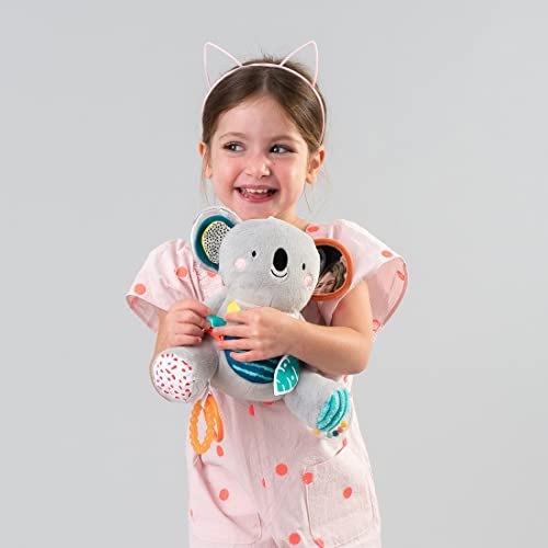 Taf Toys Kimmy The Koala Developmental Soft Activity Toy, Newborn Toys & Baby Toys 3-6 Months | Helps Develop Motor Skills | Perfect for Multi-Sensory Play with A Mirror, Teether, Textures & Sounds