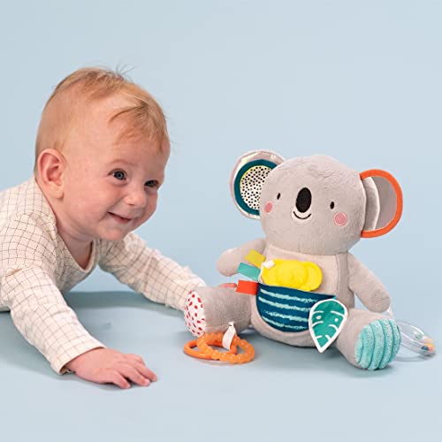 Taf Toys Kimmy The Koala Developmental Soft Activity Toy, Newborn Toys & Baby Toys 3-6 Months | Helps Develop Motor Skills | Perfect for Multi-Sensory Play with A Mirror, Teether, Textures & Sounds