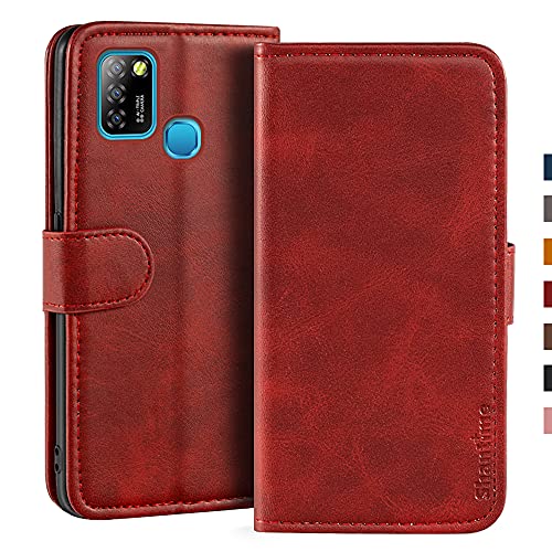 Infinix Smart 5A Case, Leather Wallet Case with Cash & Card Slots Soft TPU Back Cover Magnet Flip Case for Infinix Smart 5A (6.6”)