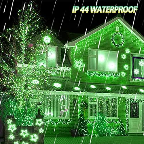 FUNPENY 164FT 500 LED St. Patrick's Day String Lights, 8 Modes Waterproof Plug in Green Wire LED Fairy Light for Indoor Outdoor Christmas Party Wedding Garden Home Decoration (Green)