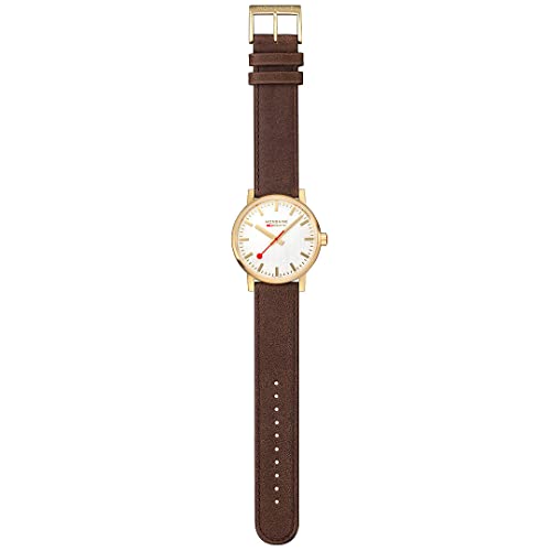 evo2, 40mm, Golden Watch Brown Leather Strap