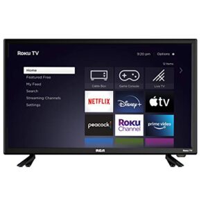 rca 24-inch flat screen 720p roku smart led tv - rtr2461, 2022 model