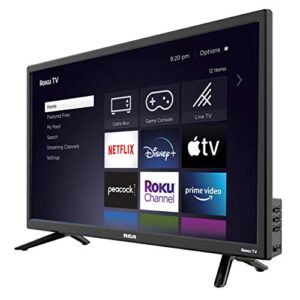 RCA 24-inch Flat Screen 720p Roku Smart LED TV - RTR2461, 2022 Model