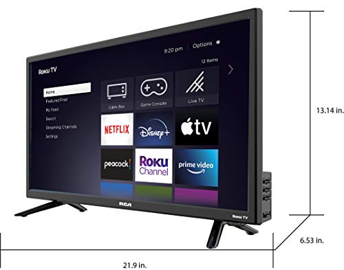 RCA 24-inch Flat Screen 720p Roku Smart LED TV - RTR2461, 2022 Model