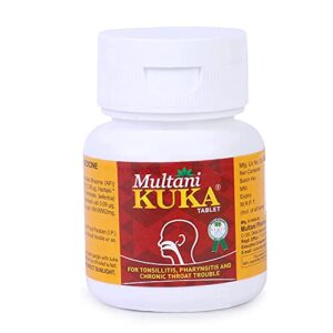 Carlos Multani Kuka Tablet | Useful in Tonsillitis, Pharyngitis & Chronic Throat Trouble | 100% Natural & Ayurvedic | Get Relief from Tonsils & Swollen Issues | 50 Tablets - 2 Pack