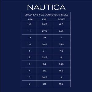 Nautica Kids Toddler Light Up Flashing Sneaker Athletic Slip-On Bungee Running Shoes Boy-Girl Toddler Little Kid-Neave Buoy Light-Black Cobalt-11