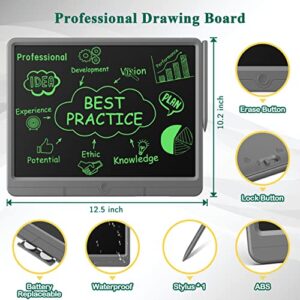 TUGAU LCD Writing Tablet 15 Inch, Erasable Electronic Writing Pad, Large Doodle Board, Portable Drawing Tablet Gift for Kids & Adults, Digital Paper Handwriting Pad for Business Office Homeschool