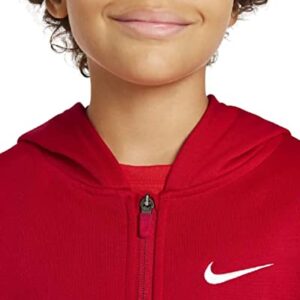 Nike Boy's Elite Full Zip Hoodie (Little Kids/Big Kids) University Red/Black/White/White MD (10-12 Big Kid)