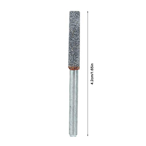 Grinding Stone, 3Pcs 4Mm 5/32In Diamond Chainsaw Sharpener Burr Stone File Sharpening Tool For Rotating Tool（Cylindrical）