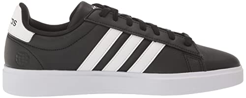 adidas Men's Grand Court 2.0 Tennis Shoe, Core Black/FTWR White/Core Black, 11