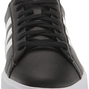 adidas Men's Grand Court 2.0 Tennis Shoe, Core Black/FTWR White/Core Black, 11