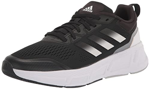 adidas Men's Questar Running Shoe, Black/White/Grey, 12