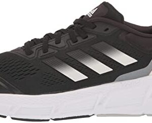 adidas Men's Questar Running Shoe, Black/White/Grey, 12