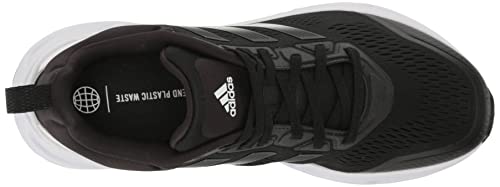 adidas Men's Questar Running Shoe, Black/White/Grey, 12