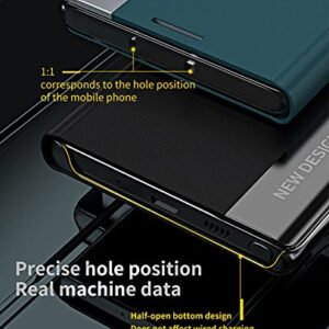 CCSmall for Xiaomi Redmi Note 10 Pro/Note 10 Pro Max Bracket Pagnetic Leather Cover TPU Shockproof Protection Flip Phone Case for Xiaomi Redmi Note 10 Pro Max CX Black