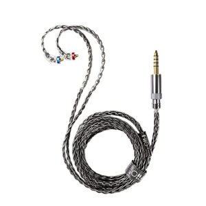 fiio lc-rc earphones/headphone upgrade cable high-purity silver-plated monocrystalline copper 2.5mm/3.5mm/4.4mm swappable plug