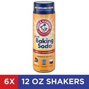 Arm & Hammer Baking Soda Shaker, 12 Oz, Pack of 6