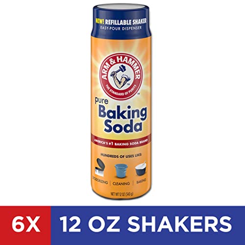 Arm & Hammer Baking Soda Shaker, 12 Oz, Pack of 6