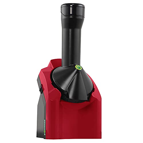 Yonanas 902RD Classic Vegan, Dairy-Free Frozen Fruit Soft Serve Maker, Includes 36 Recipes, 200-Watts, Red