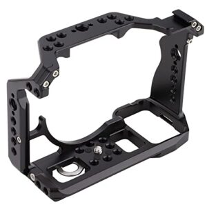 Camera Full Cage for Sony Alpha 7S III / A7Siii/A7S3/A7s3 Built-in NATO Rail with Cold Shoe