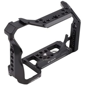 Camera Full Cage for Sony Alpha 7S III / A7Siii/A7S3/A7s3 Built-in NATO Rail with Cold Shoe