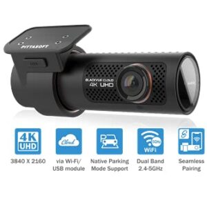 BlackVue DR900X-1CH Plus with 32GB microSD Card | 4K UHD Cloud Dashcam | Built-in Wi-Fi, GPS, Parking Mode Voltage Monitor | LTE and Mobile Hotspot via Optional LTE Module