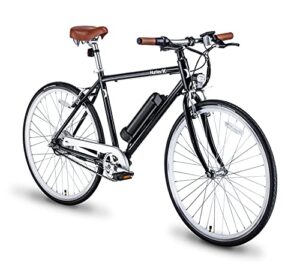 hurley electric bikes amped urban single speed e-bike (blue sea, large / 19)